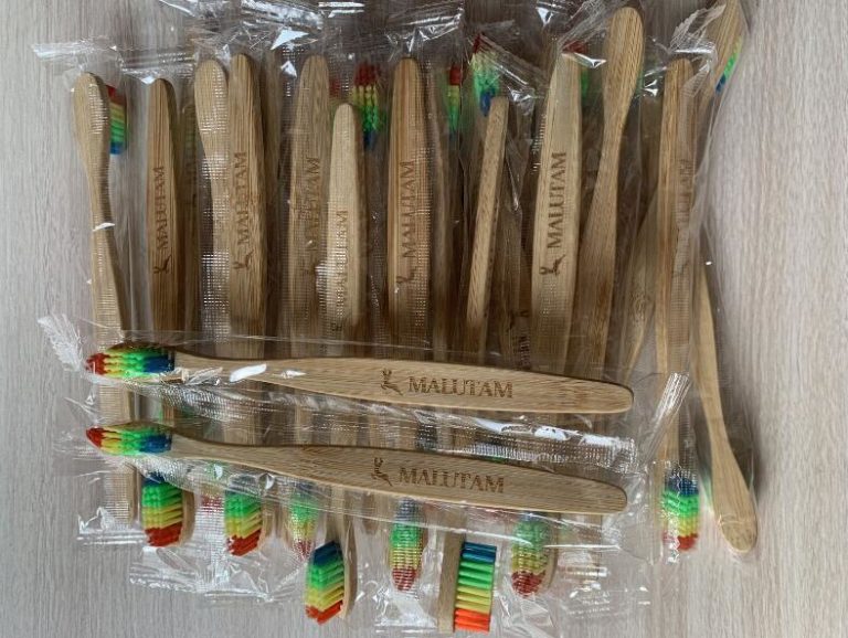 Wholesale bamboo toothbrush with custom engraving logo - bamboo ...